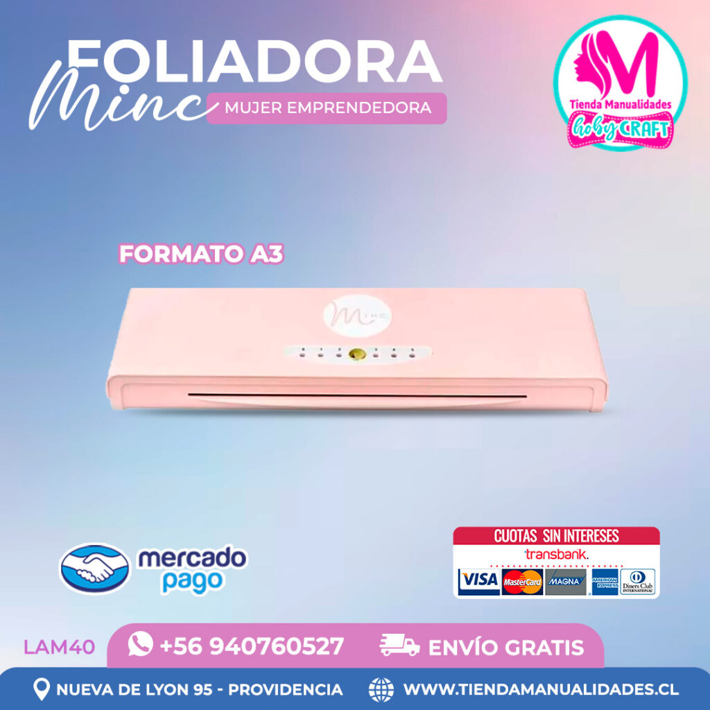 LAM40 Laminadora Foliadora térmica A3 MINC – Hobycraft